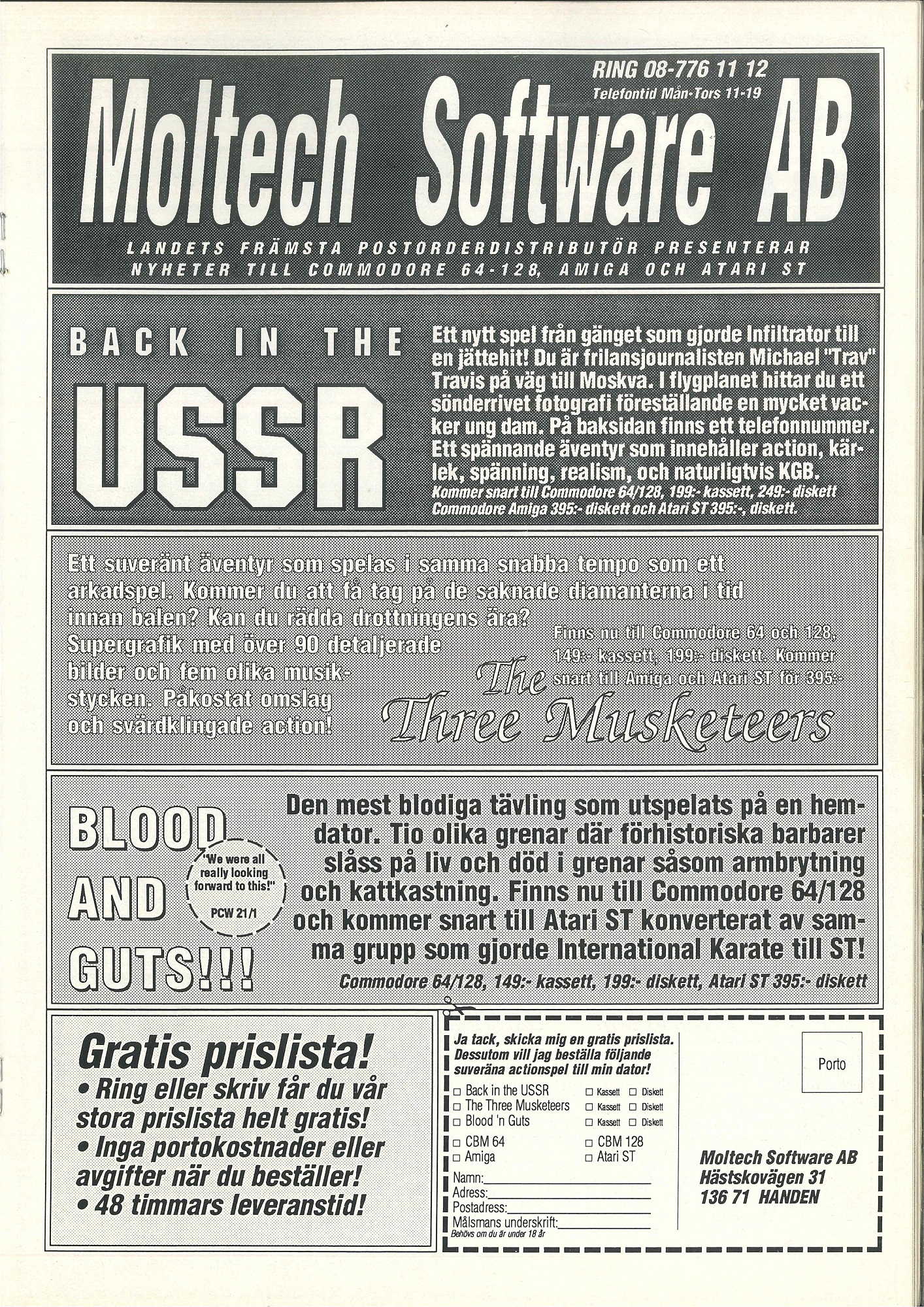 Back in the USSR (C64) - 1987 Moltech Software / American Action - GTW64